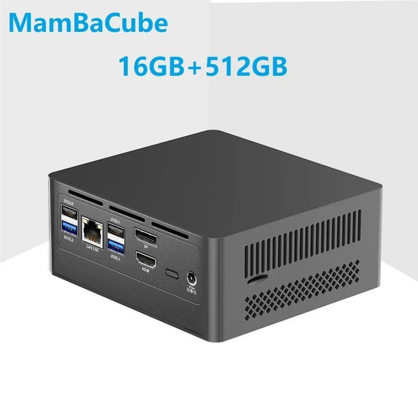 MamBaCube Мини-ПК Mini PC (Intel N150, RAM 16 ГБ, SSD 512 ГБ, Intel ...