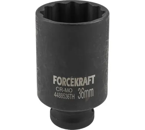 Головка ударная глубокая тонкостенная 36мм (12гр.),1/2" FORCEKRAFT купить на OZON по низкой цене ...