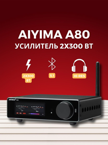 Отзывы на Усилитель AIYIMA A80 с блоком питания 48В/5А от покупателей OZON