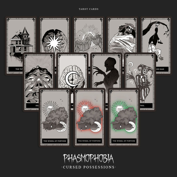 Карты таро с фазмофобией/phasmophobia tarot cards-sunquan store ...