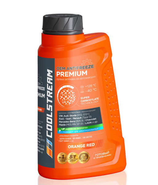 Антифриз Coolstream оранжевый Premium 40 G12+ 5L купить по выгодной цене в интернет-магазине ...