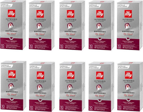 Кофе в капсулах Illy Nespresso Intenso, 570гр, 10 пачек - купить с ...