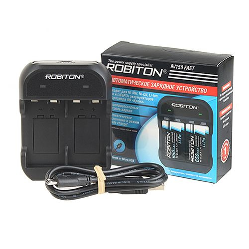 Зарядное устройство для аккумуляторных батареек Robiton, 10.8 В, 8.4 В В - купить по выгодной ...