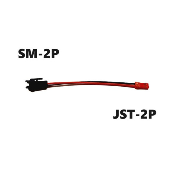 Переходник SM-2P plug на JST-2P (мама / папа) 63 разъем JST-2P, JST SM 2 штекер силовой провод ...
