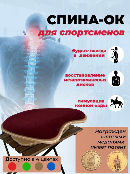 Сиденье-тренажер Толстунова для позвоночника Спина ОК Ортопедическое ...