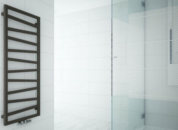 Полотенцесушитель электрический с терморегулятором, Terma Zigzag, 1070x500мм, форма Лесенка ...