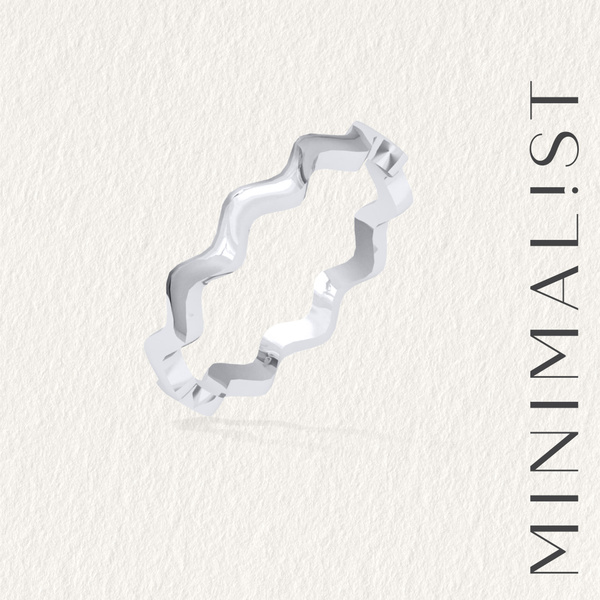 Minimal!st Кольцо Серебро родированное 925 пробы - купить с доставкой по выгодным ценам в ...