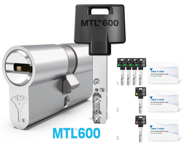 Цилиндр дверной Mul-T-Lock MTL 600(85мм 35Верт.*50) ключ-вертушка ...