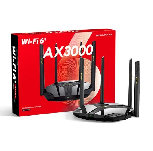Роутер Mercury AX3000 WiFi6 X30G, черный купить по низкой цене с ...