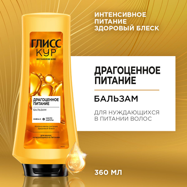 Глисс кур Бальзам для волос, 360 мл - купить с доставкой по выгодным ...