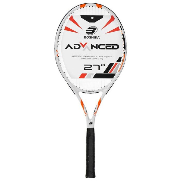 Ракетка для большого тенниса BOSHIKA ADVANCED, алюминий, графит, 27 ...