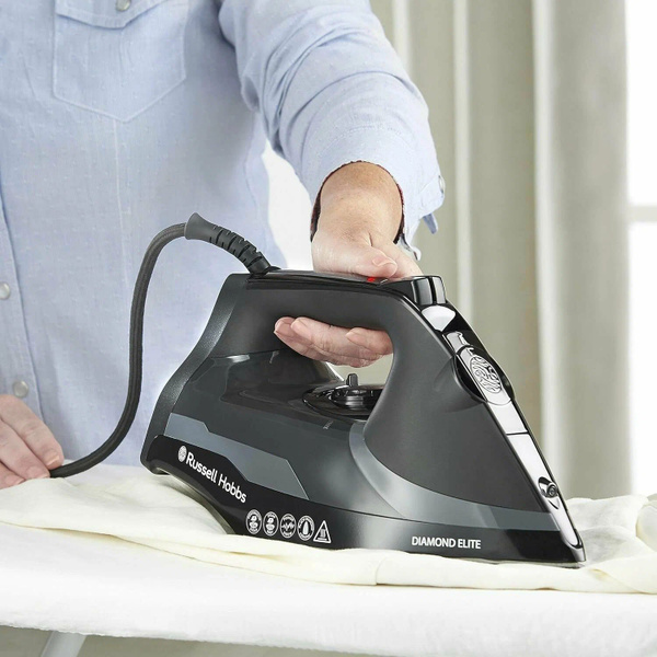 Утюг Russell Hobbs Паровой 27000 Steam Iron 3100 Вт, 350 мл, черный ...