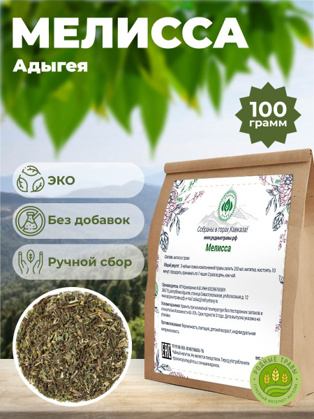 Мелисса сушеная (100 гр) (Горная Адыгея) - Родные Травы - Заготавливаем ...