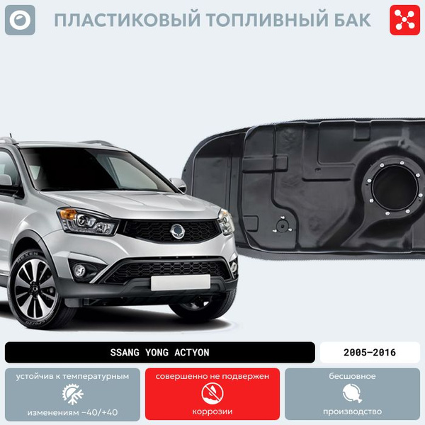 Топливный бак Саньенг Кайрон (дизель) / Бензобак SsangYong Kyron ...
