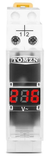 Цифровой вольтметр на DIN-рейку, 40В-500В, прозрачный, TOMZN TO-1V ...