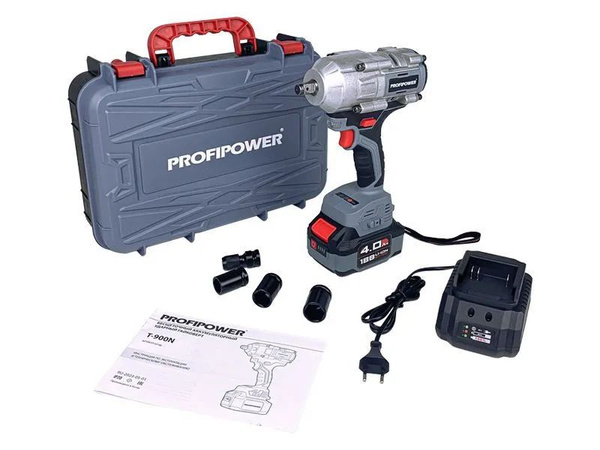Аккумуляторный гайковерт бесщеточный ударный ProfiPower T-900N - купить с доставкой по выгодным ...