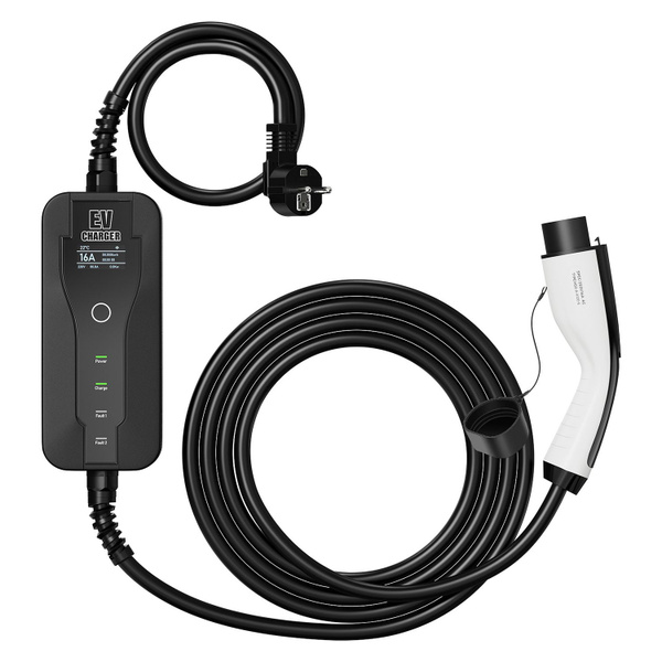 Зарядная станция устройство для электромобиля ECARGER GBT 8-16A 220В 5м ...