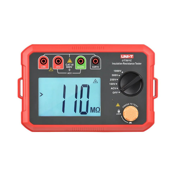 UNI-T UT501C Тестер сопротивления изоляции 3,7-дюймовый ЖК-цифровой ...