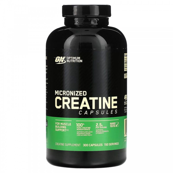 Optimum Nutrition, Микронизированный креатин 300 капсул - купить с ...