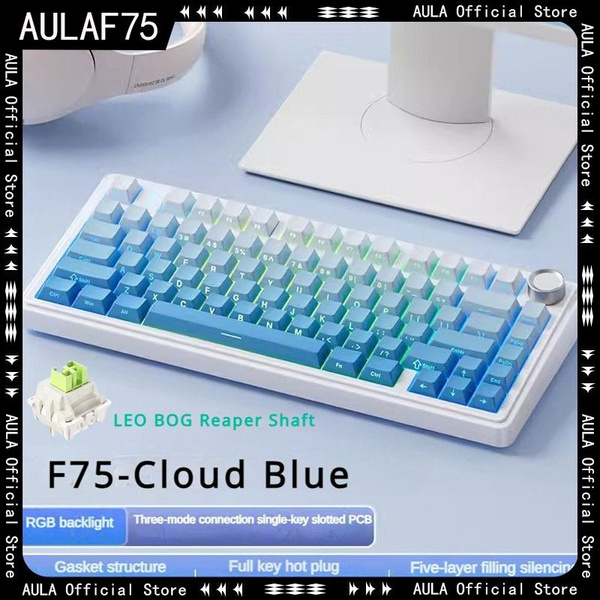 Механическая клавиатура AULA клавиатура AULA Беспроводная AULA f75 RGB ...
