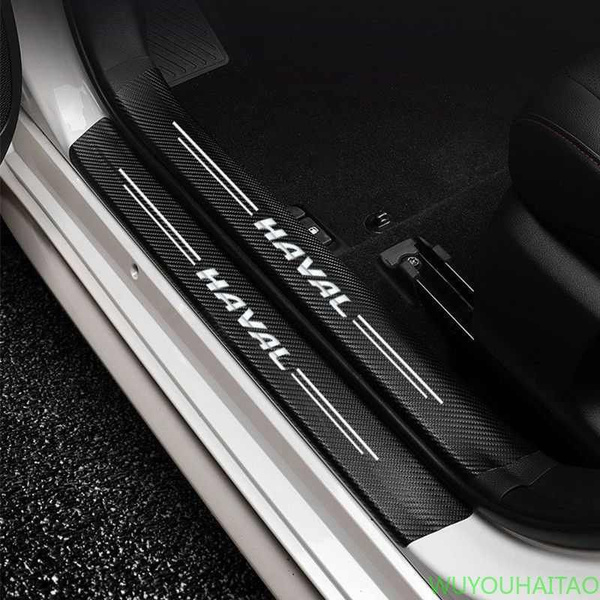Наклейки на пороги карбоновые Haval, накладки в проем Хавал купить по ...