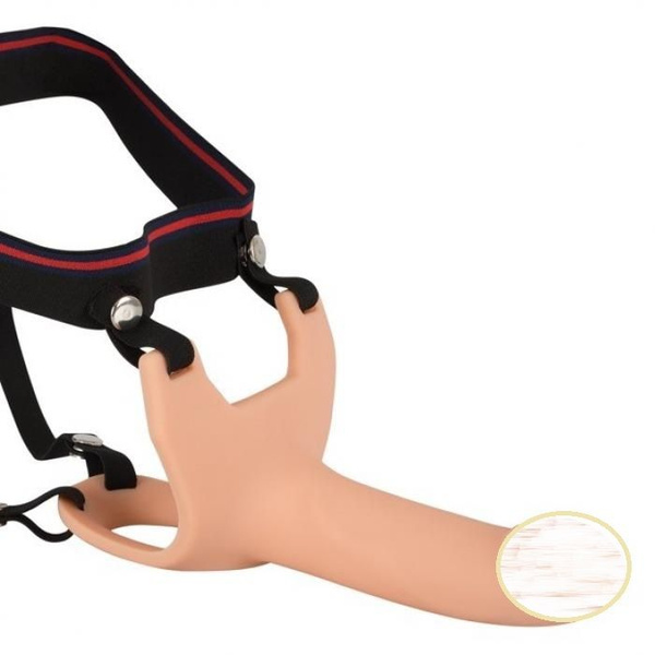 Силиконовый полый страпон на ремнях Silicone Strap-on - 16 см. - купить ...