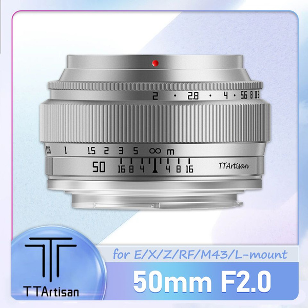 Объектив TTartisan 50mm F2.0 Полнокадровый с фиксированной диафрагмой и ...