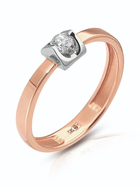 AURORA JEWELRY Кольцо Золото розовое 585 пробы - купить с доставкой по ...