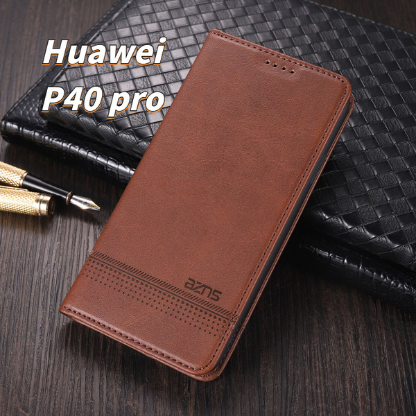 Кожаный чехол для телефона Huawei P40 pro , защитный чехол из ...