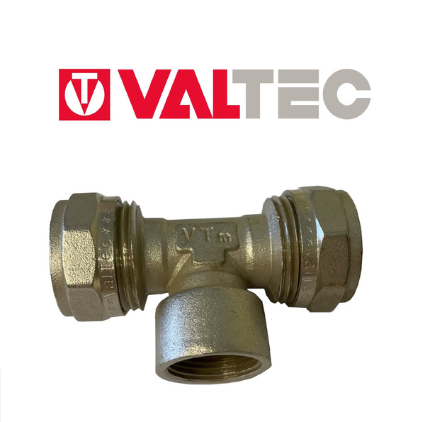Тройник обжимной с переходом на внутреннюю резьбу 32*1"*32, Valtec, VTm.332, 33200320632 ...