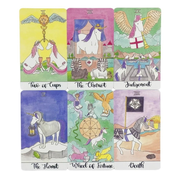 карты Таро Хрустальный единорог/Crystal Unicorn Tarot,78 шт,Гадальные ...