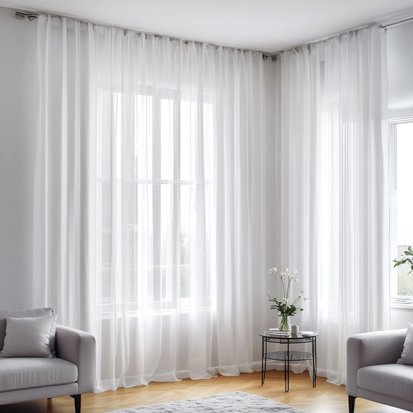 Тюль DESTET белый, Полиэстер, 270х300 см - купить в интернет-магазине ...