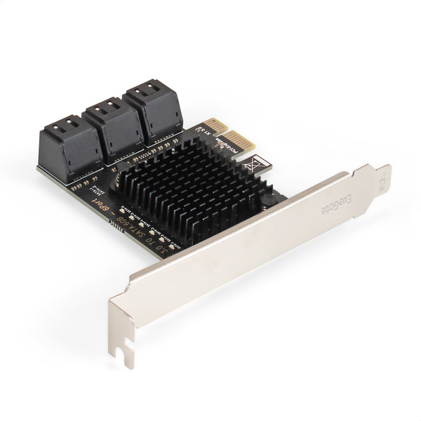 Контроллер ExeGate EXE-516 (PCI-E x1 v3.0, SATA3 6Gb/s, 6 int, ASMedia Chipset ASM1166) - купить ...
