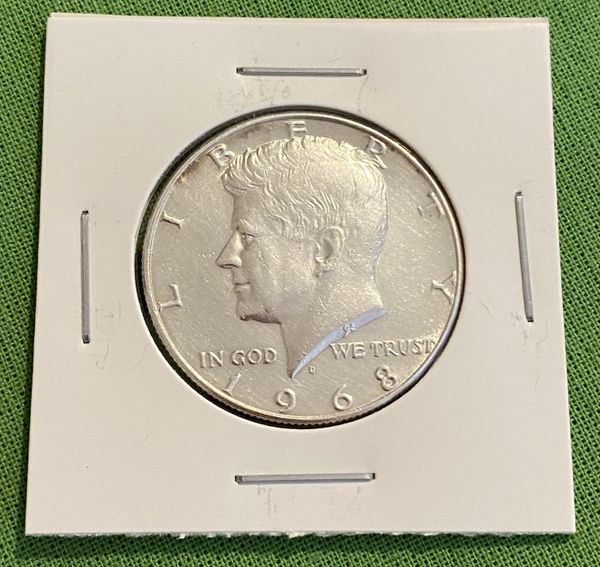 Монета серебро США 1/2 доллара 1968 год, Кеннеди, 50 центов - купить в интернет-магазине OZON с ...