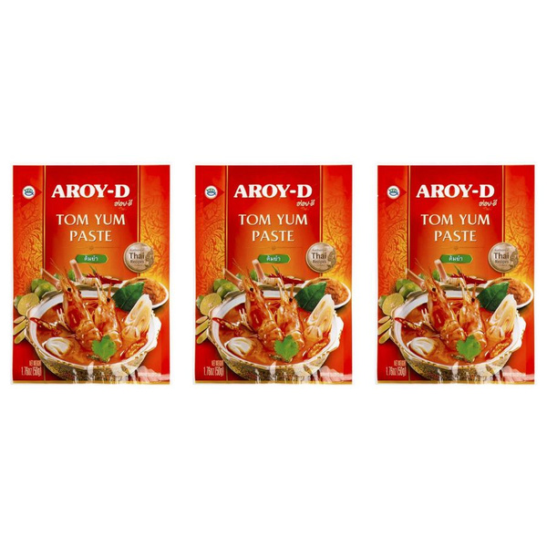 Паста Том Ям Aroy-D, 3 шт. по 50 г - купить с доставкой по выгодным ...