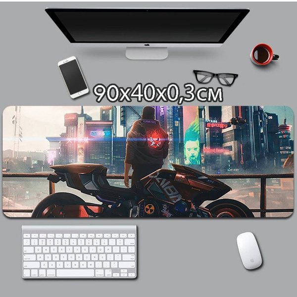 Коврик для мыши в стиле Киберпанк, Cyberpank 2077, 90x40x0.3см купить на OZON по низкой цене ...
