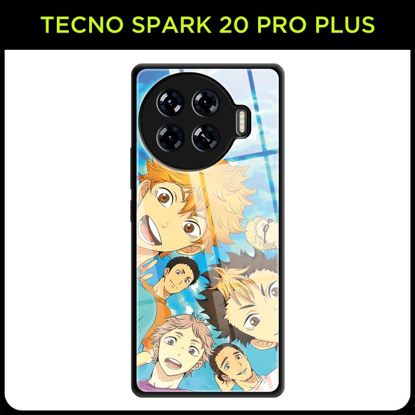 Стеклянный чехол на Tecno Spark 20 Pro Plus Текно Спарк 20 Про Плюс с