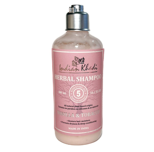 Herbal Shampoo VANILLA & TOBACCO, Indian Khadi (Травяной шампунь ВАНИЛЬ ...