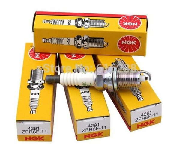 Комплект свечей зажигания NGK ZFR6F-11 (4291 ) CHEVROLET Cruze Aveo Opel Astra H (4шт) Япония ...
