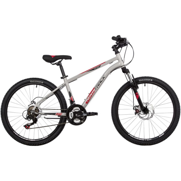Велосипед подростковый 24 Novatrack Action 24SHD.ACTION.14GR23, серый ...