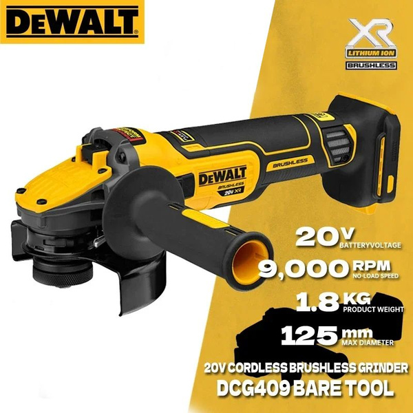 DEWALT DCG409 аккумуляторная угловая шлифовальная машина 20 В ...