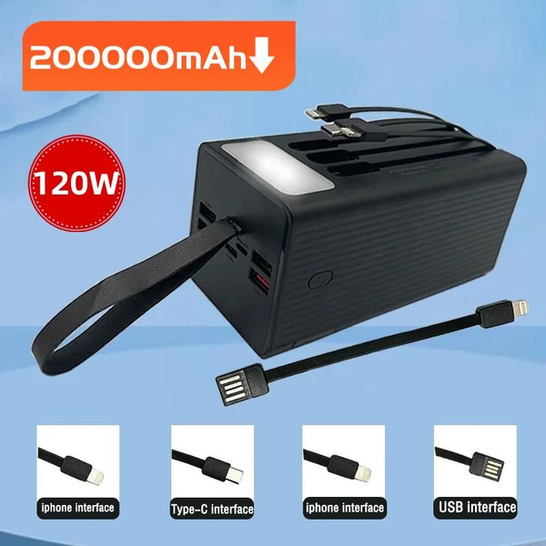 Внешний аккумулятор (Power Bank) 120W Black power bank*1 - купить по ...