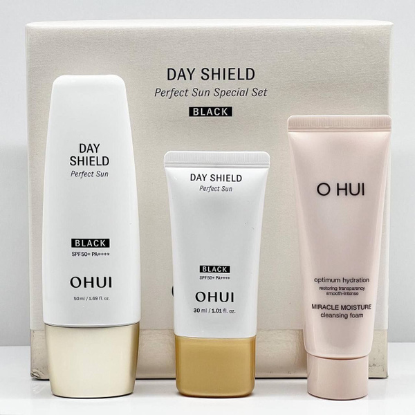 Солнцезащитный крем OHUI Day Shield Perfect Sun Black SPF 50+ /PA ...