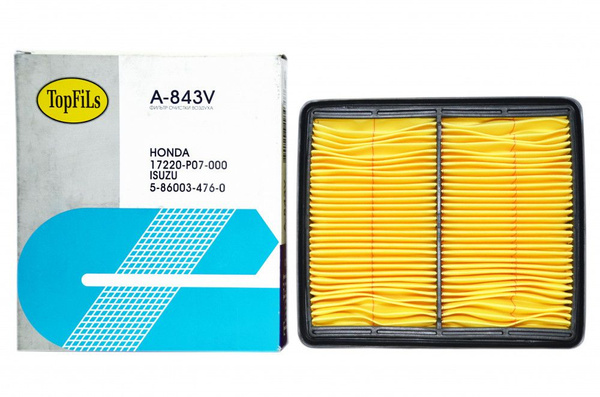 Фильтр воздушный TopFils A843V - купить по выгодным ценам в интернет-магазине OZON (1582547785)
