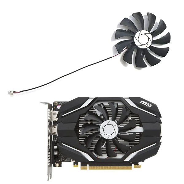 Новый 85 - мм вентилятор HA9010H12F-Z для MSI GeForce GTX 1050 2G GTX ...