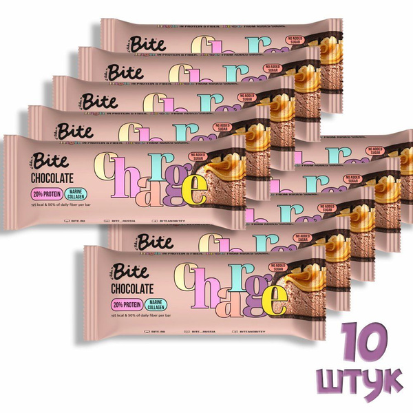 Батончик протеиновый Bite Шоколад 50 гр - 10 штук - купить с доставкой ...