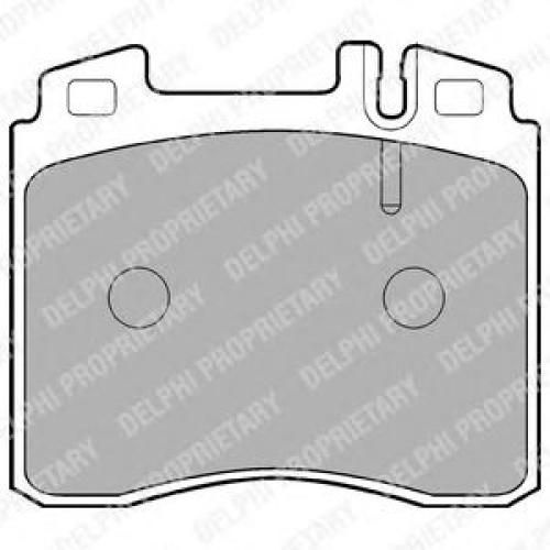 Комплект тормозных колодок диско Delphi LP842 21303 21303 - DELPHI арт ...