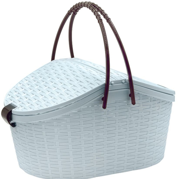 Переноска для животных Зооэкспресс "Корзинка" (размер ДхШхВ 46х36х24,5 ...