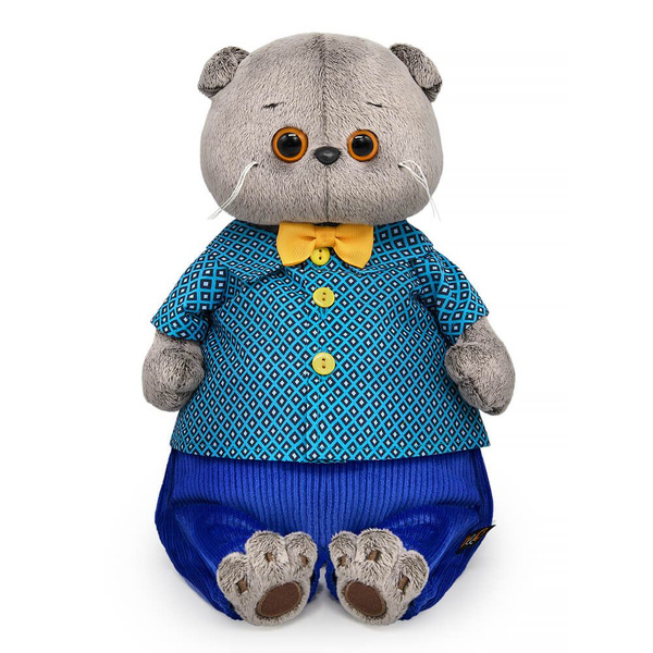 Кот Басик в рубашке с ромбами, 30 см / Budi Basa - купить с доставкой ...