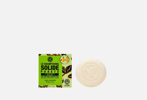 Твердый шампунь Yves Rocher Shampooing Solide Puret?, 60 мл - купить с ...